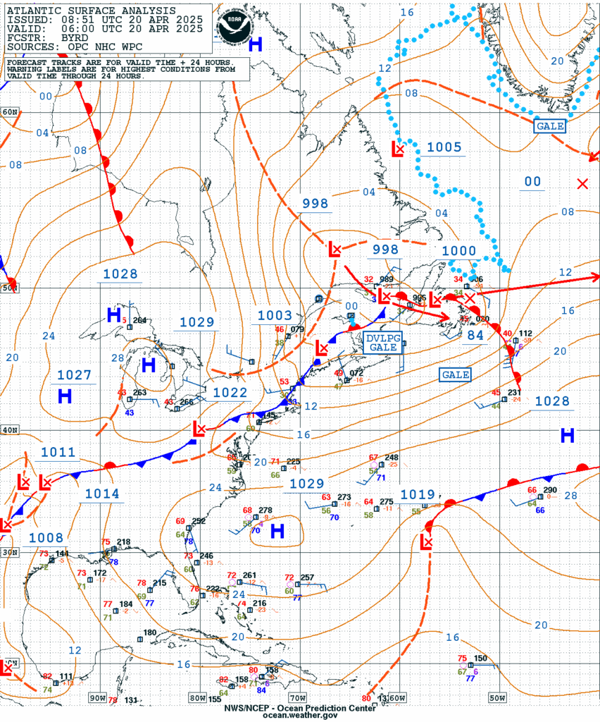 Northwestern Atlantic April Extratropical Cyclone - ESSIC