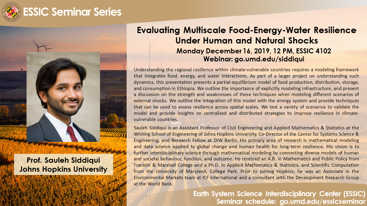 Evaluating Multiscale Food-Energy-Water Resilience Under Human and ...